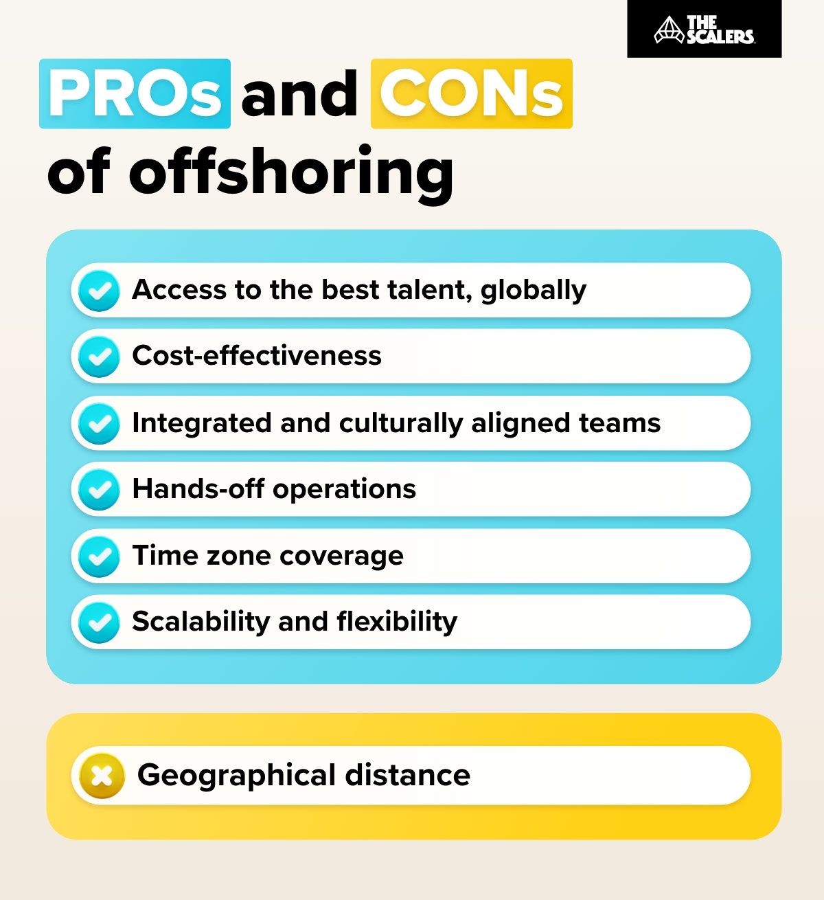 Pros and cons of offshoring: insights from real teams